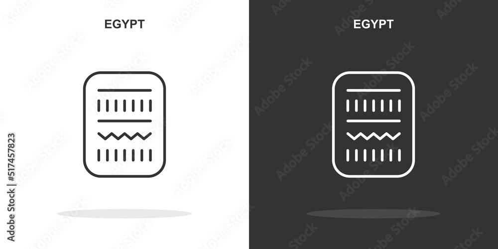 egypt line icon. Simple outline style.egypt linear sign. Vector ...