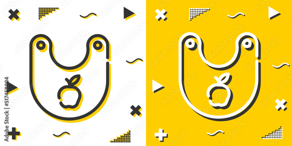 bib line icon. Simple outline style.bib linear sign. Vector ...