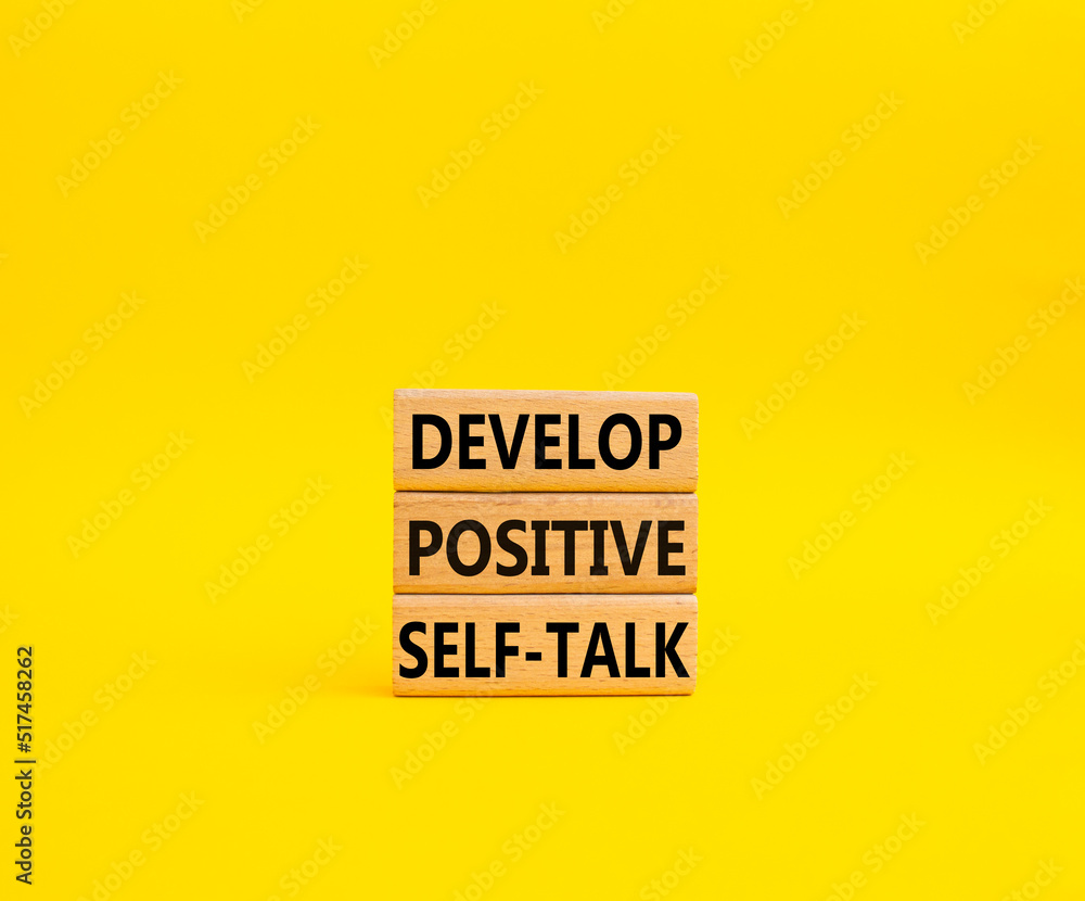 Develop positive self-talk symbol. Concept words Develop positive self ... Develop positive self-talk symbol. Concept words Develop positive self ...
