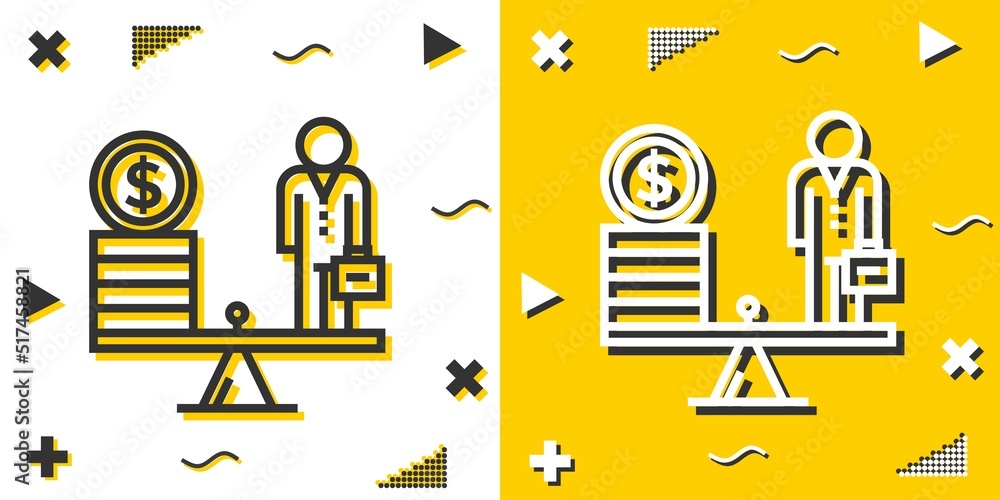 scale line icon. Simple outline style.scale linear sign. Vector ...