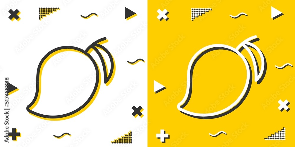 mango line icon. Simple outline style.mango linear sign. Vector ...