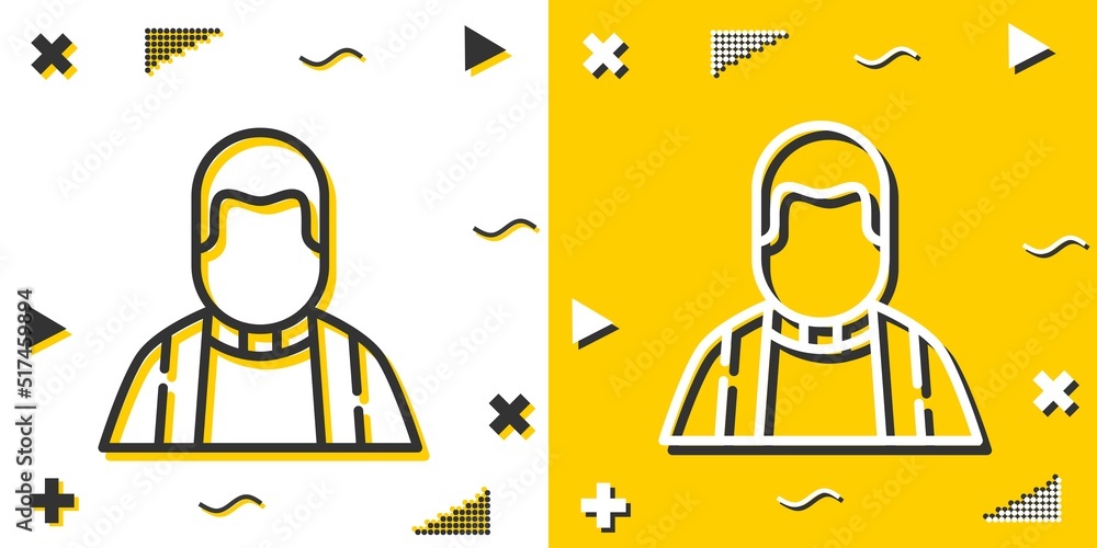 priest line icon. Simple outline style.priest linear sign. Vector ...