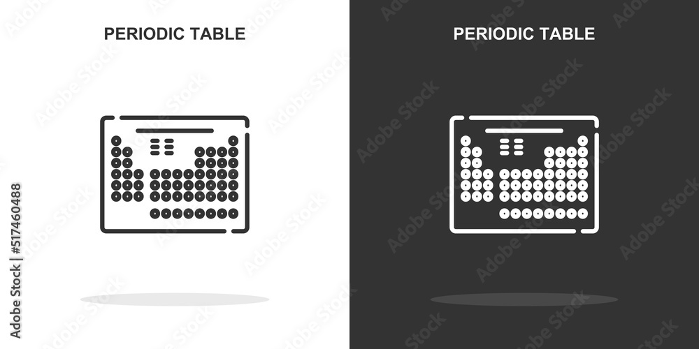 periodic table line icon. Simple outline style.periodic table linear ...