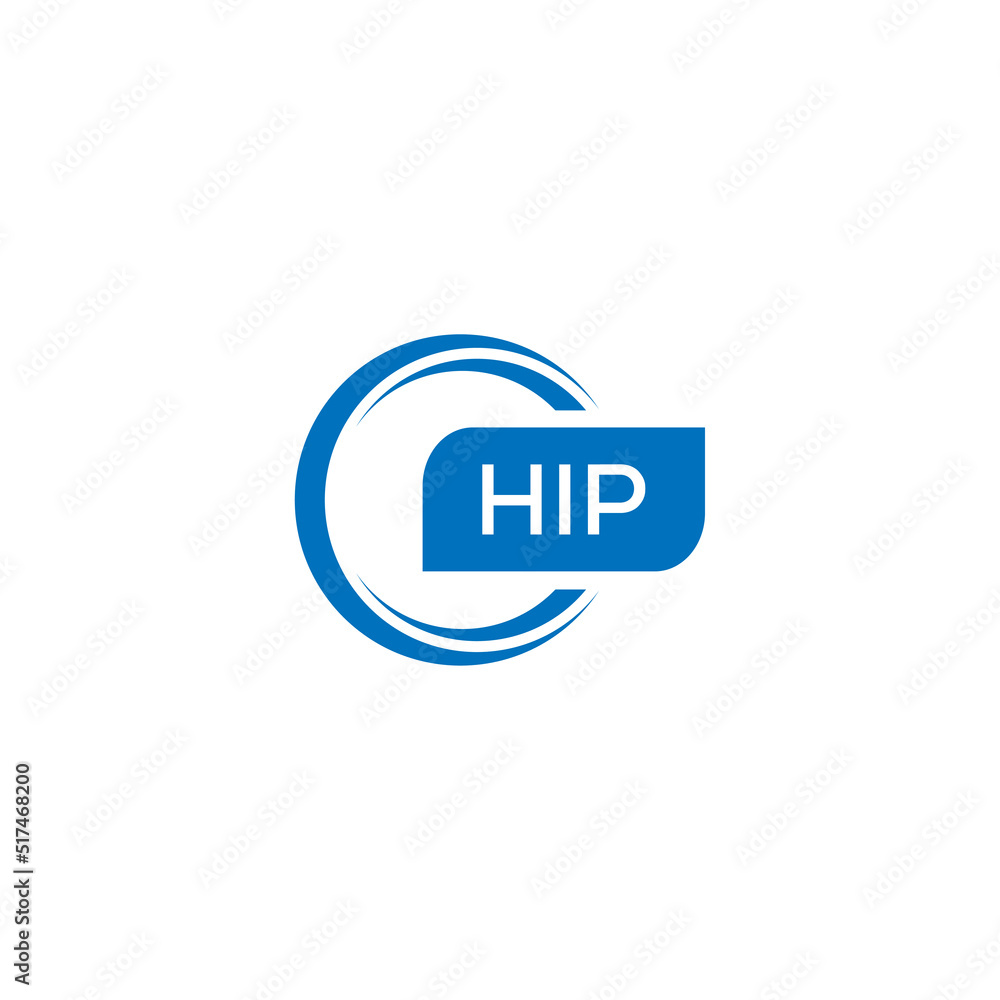 HIP letter design for logo and icon.HIP typography for technology ...