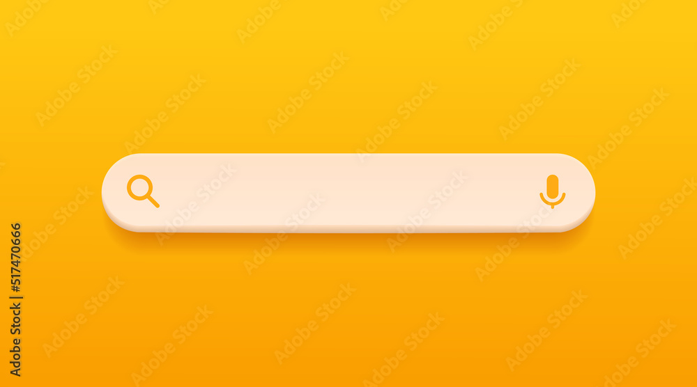 Minimal internet browser search engine. Search bar for ui ux design and ...