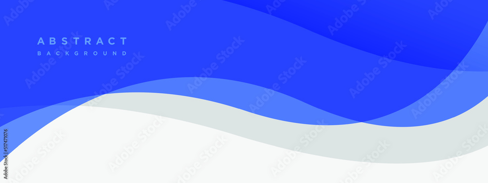Abstract blue wave background banner Stock Vector | Adobe Stock