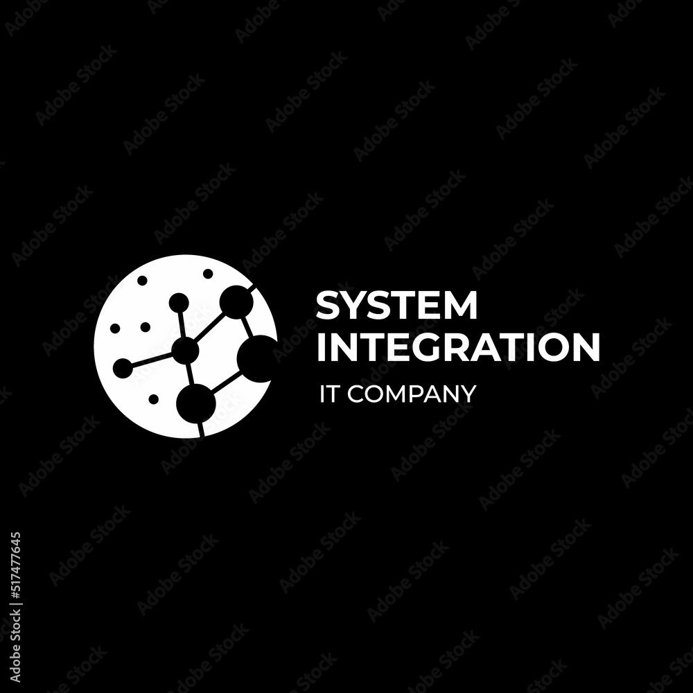 Vector logo of a system integration company Stock Vector | Adobe Stock