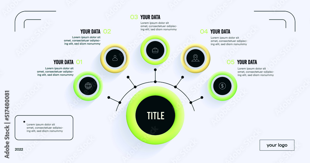 Infographics Template Modern Data Visualization Business Infographics Elements Stock Vector