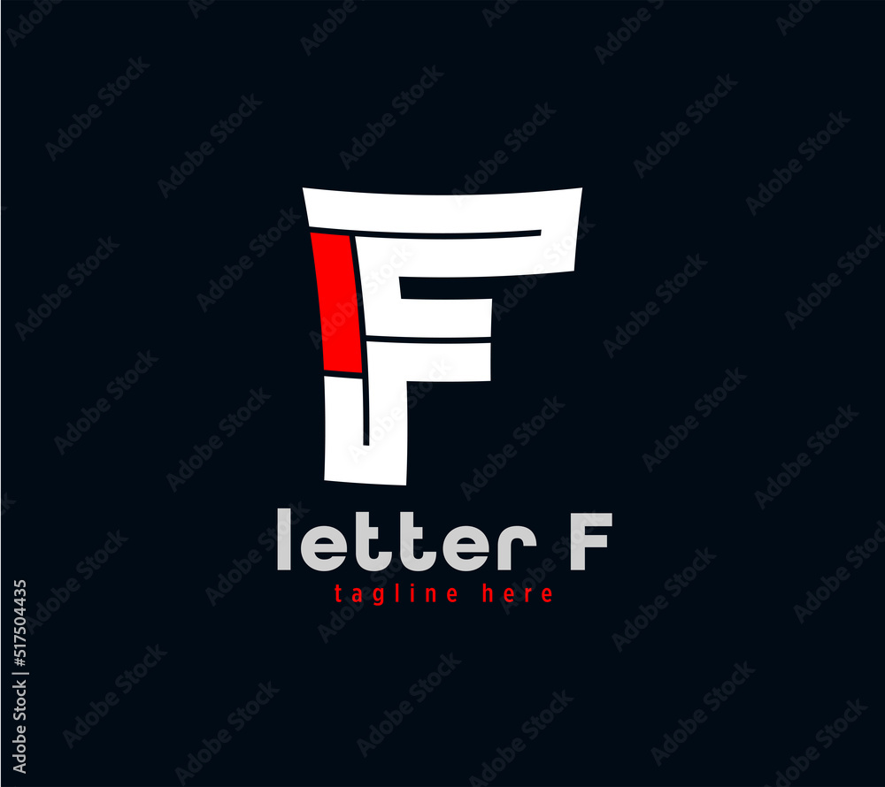 Letter F logo design. Unique special series. Creative minimal design ...