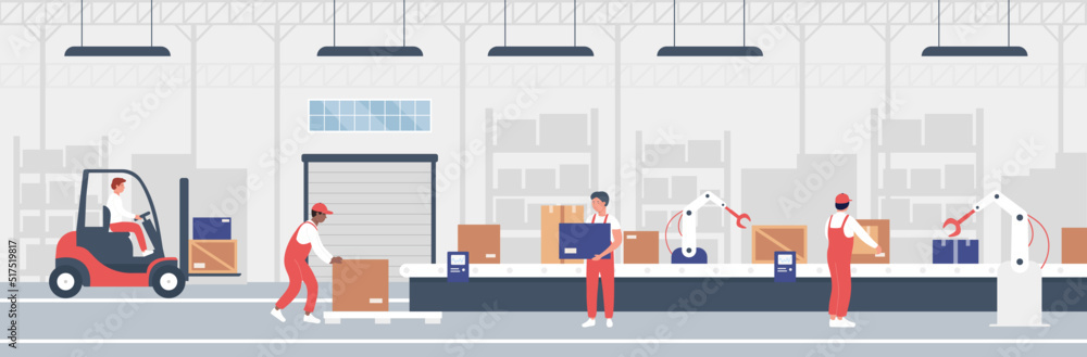 Work of warehouse automated conveyor and wholesale logistics system ...