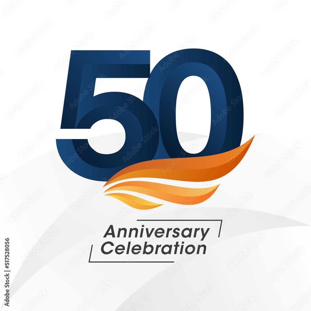 50 years anniversary design template. vector templates Stock Vector ...