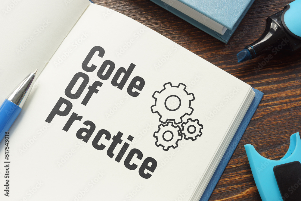 Code of practice COP is shown using the text Stock Photo | Adobe Stock