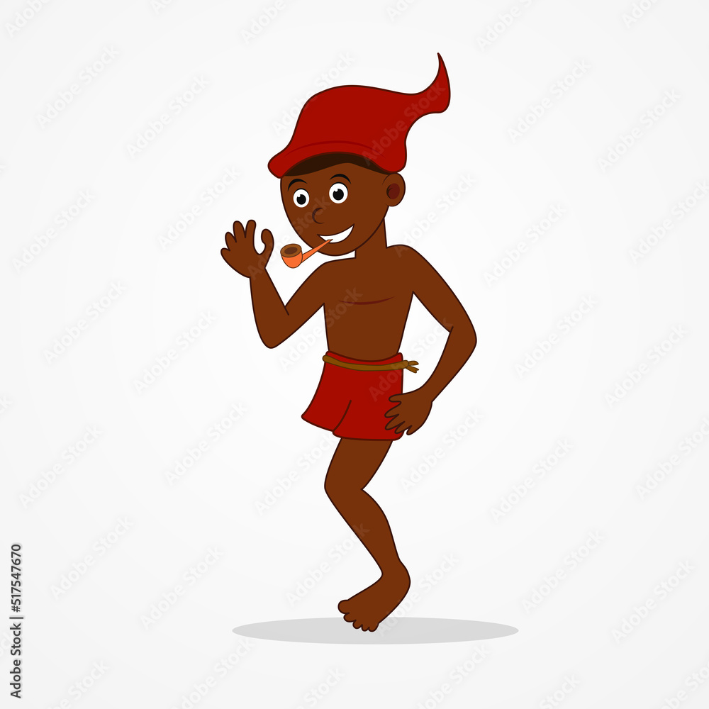Vetor de Saci folclore character brazil do Stock | Adobe Stock