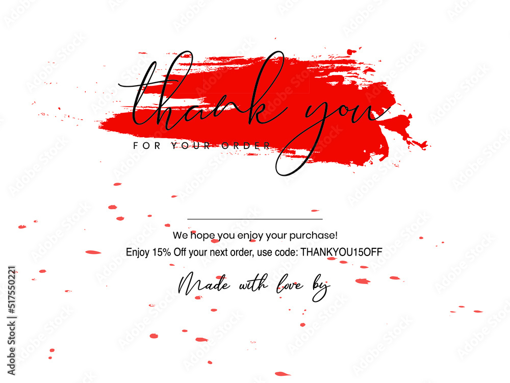 Thank you for your card. FULLY EDITABLE Business Thank You Card ...