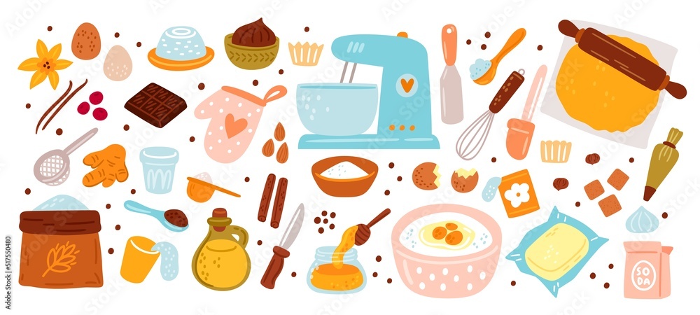 Cake Ingredients Clipart