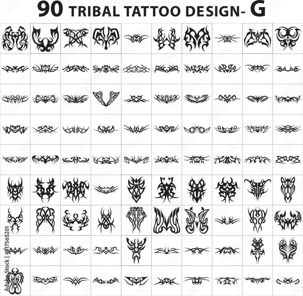 tattoo design vector set bundle hina mehendi art abstract mehndi tribal ...