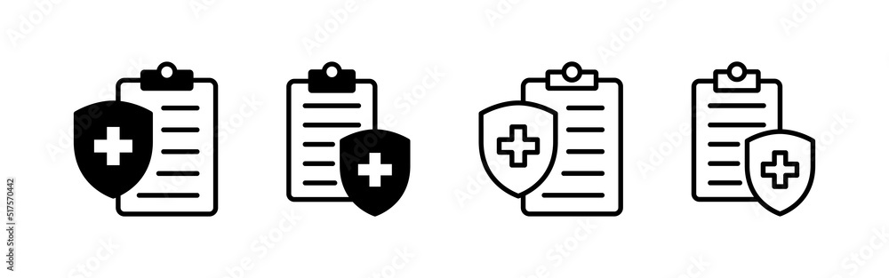 Medical insurance icon vector. health insurance sign and symbol Stock ...