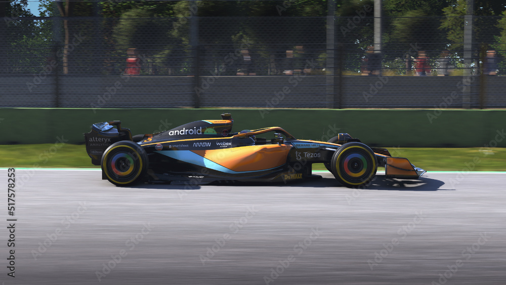 McLaren F1 Car panning 3D illustration, 17 Jul, 2022, Sao Paulo, Brazil ...