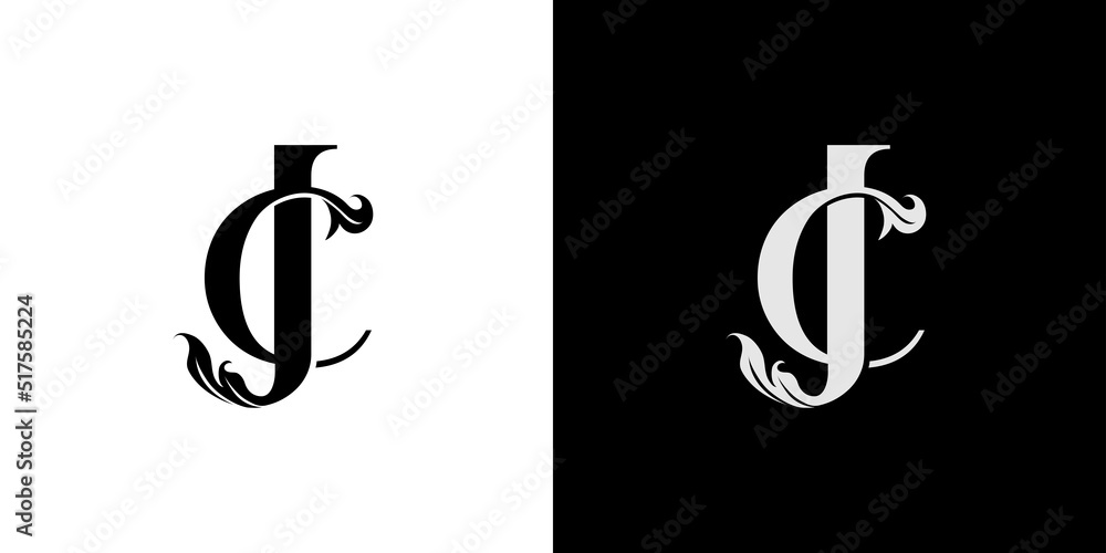 Modern and luxurious JC letter initials logo design 2 vector de Stock ... Modern and luxurious JC letter initials logo design 2 vector de Stock ...