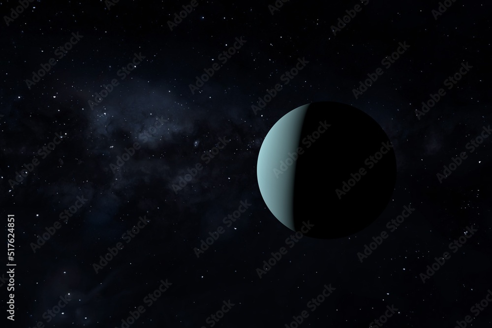 Uranus is one of the planets in the solar system. 3d illustration Stock ...
