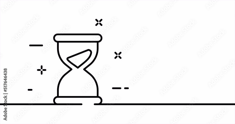 Hourglass. Time management, keep track, job, work, sked, table, plan ...