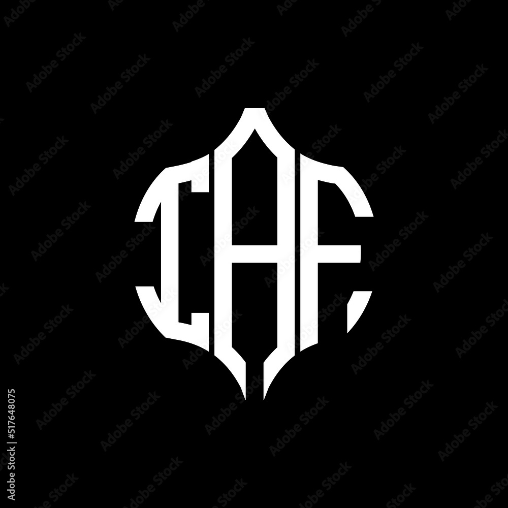 IAF letter logo. IAF best black background vector image. IAF Monogram ...