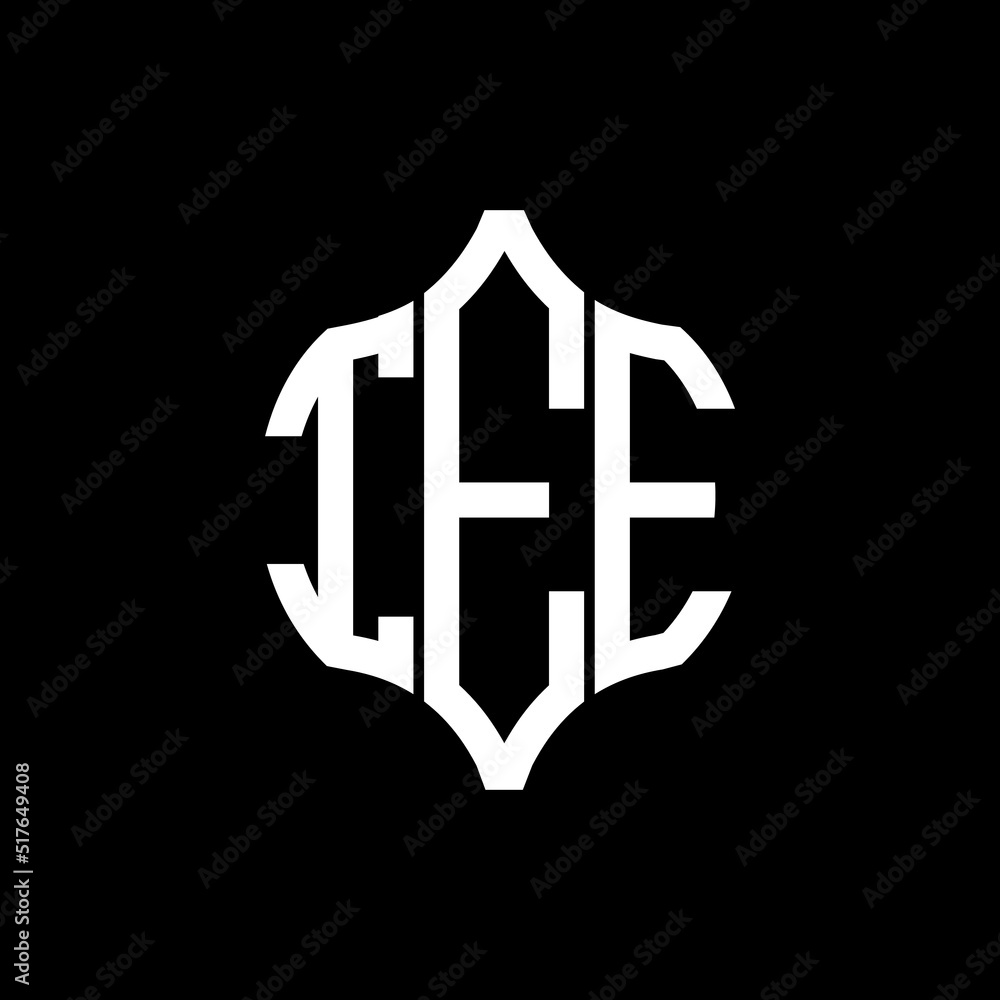 Vecteur Stock IEE letter logo. IEE best black background vector image ...