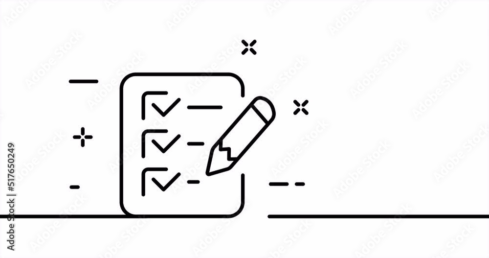 Check list with a pencil. Checkmarks, marks, perform tasks, to do ... Check list with a pencil. Checkmarks, marks, perform tasks, to do ...
