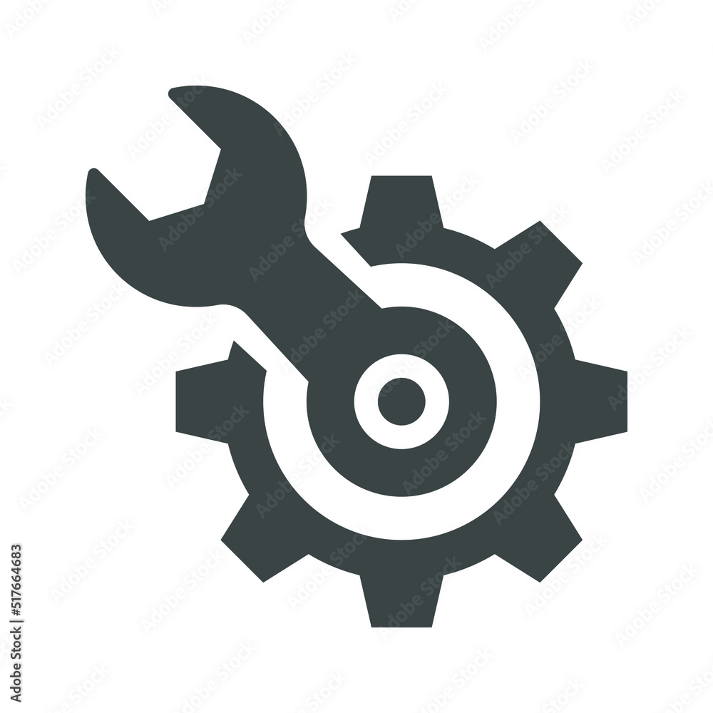 Car service graphic icon. Auto repair sign isolated on white background ...