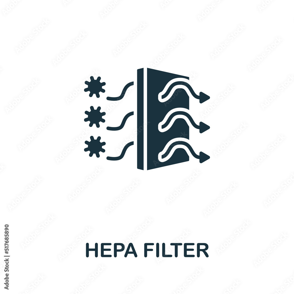 Hepa Filter icon. Monochrome simple Allergy icon for templates, web ...