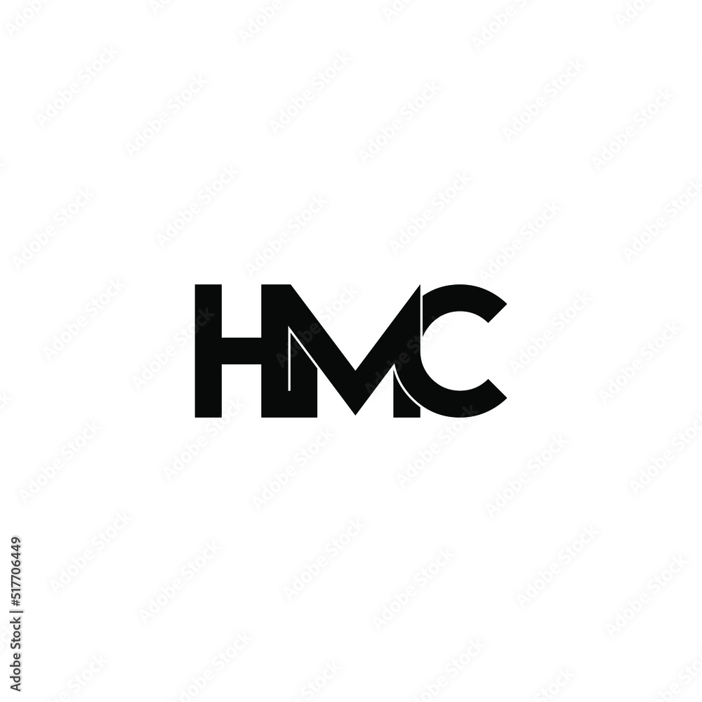 hmc letter original monogram logo design Stock Vector | Adobe Stock