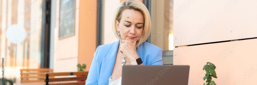 business woman. face beautiful young or mature professional career ...