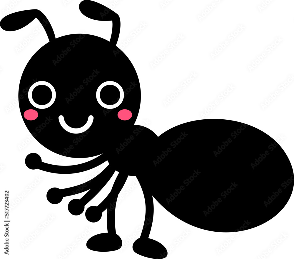 アリさんのイラスト（Cute ant cartoon） Stock ベクター | Adobe Stock