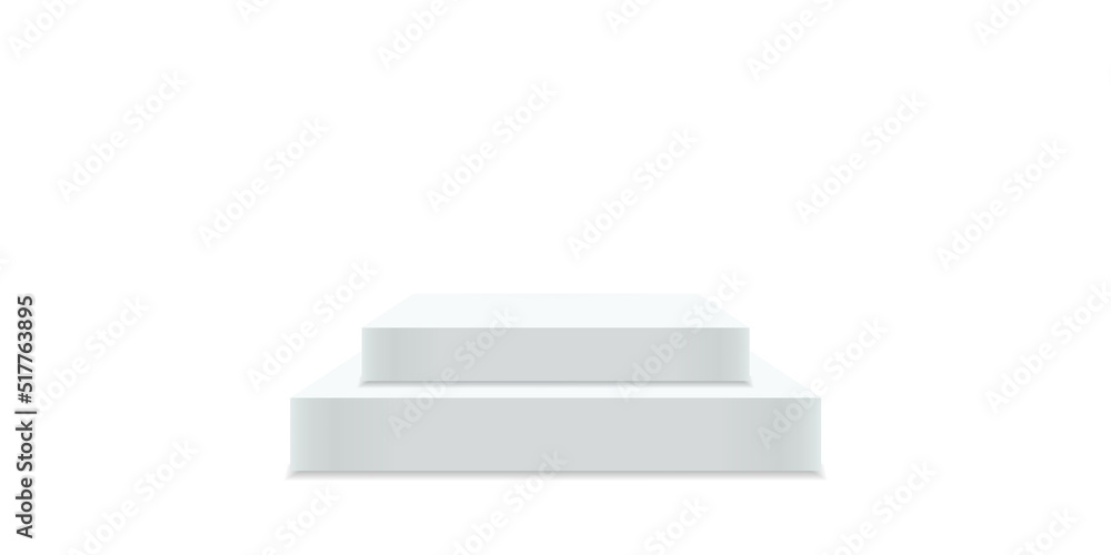 Vector realistic isolated podium platform in abstract stage for product ...