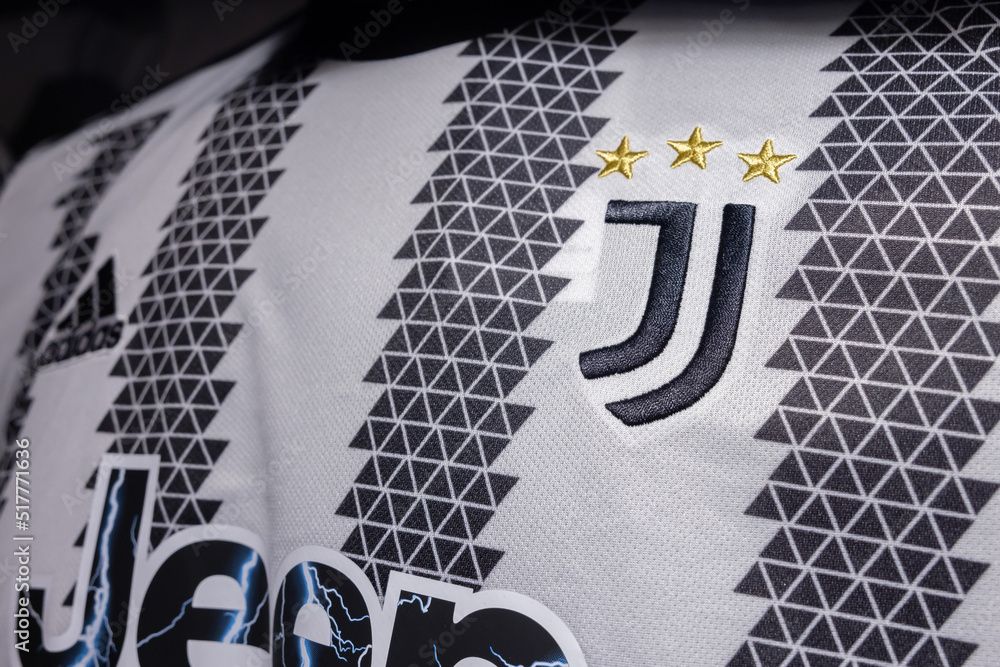 Juventus Logo on New Home Kit Stock Photo | Adobe Stock