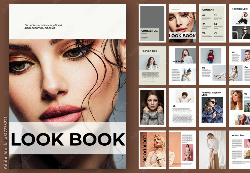 Look Book Layout Stock Template | Adobe Stock