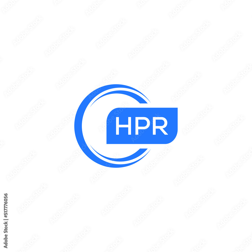 Vetor do Stock: HPR letter design for logo and icon.HPR typography for ...