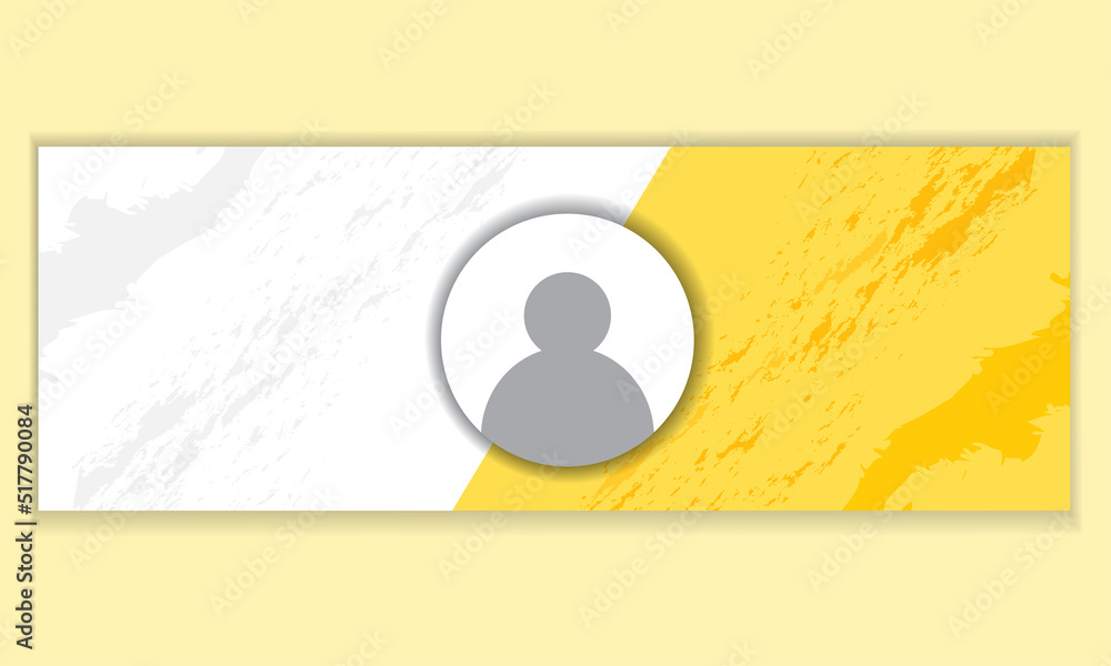 vector profile web banner illustration Stock Vector | Adobe Stock