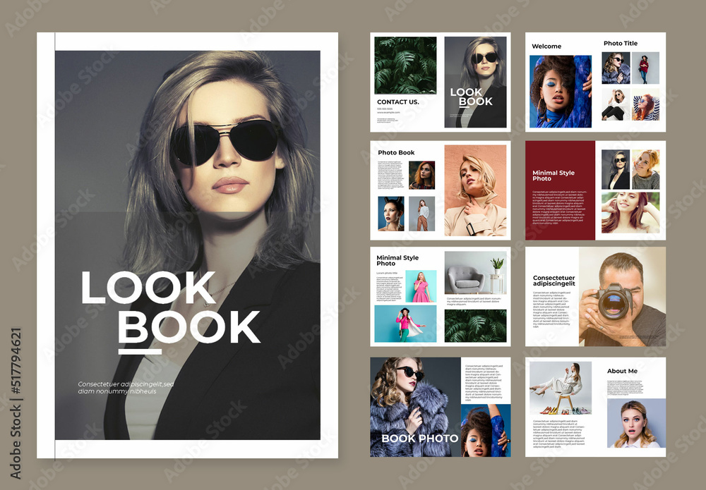 Look Book Layout Stock Template | Adobe Stock