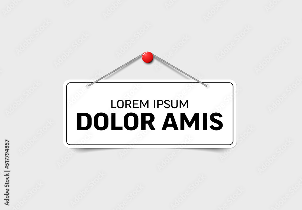 Store Door Paper Placard Notice Template Stock Template | Adobe Stock