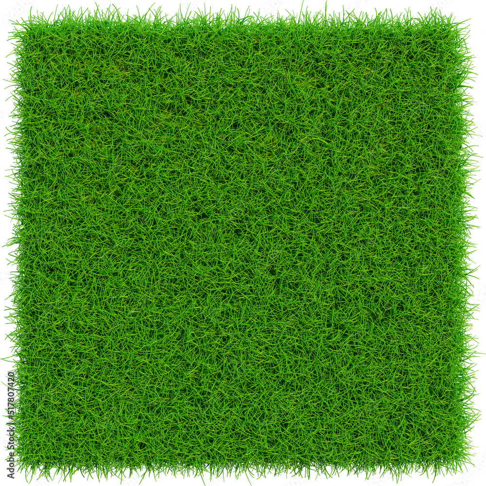 box shape on grass in 3d render Stock-Illustration | Adobe Stock