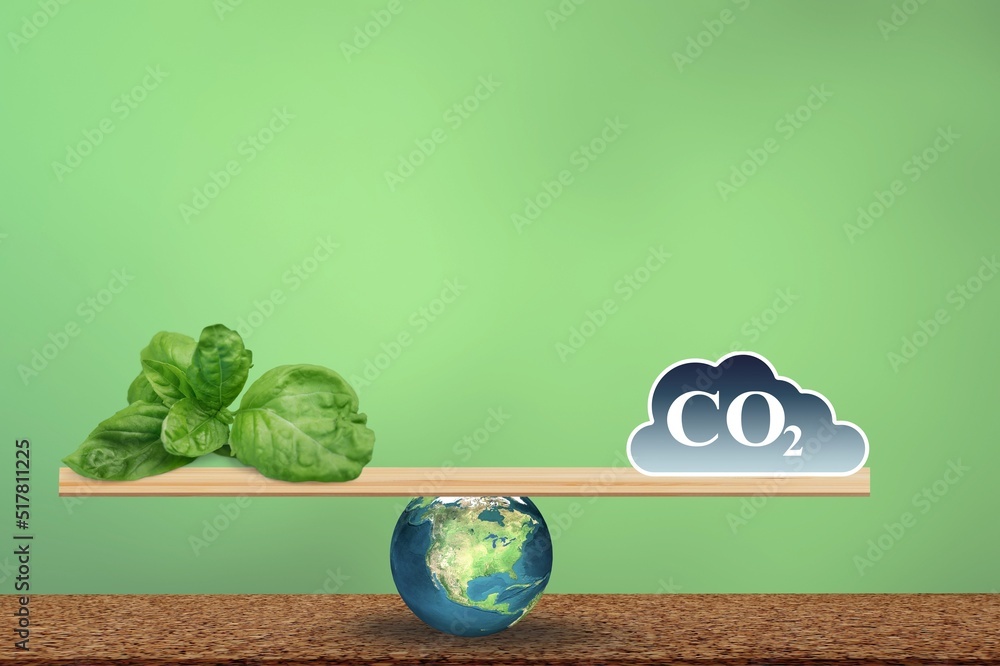 Carbon Neutral and ESG Concepts. Clean Energy. Globe Balancing between ...