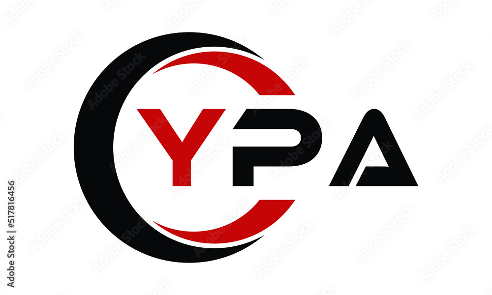 YAP swoosh three letter logo design vector template | monogram logo ...