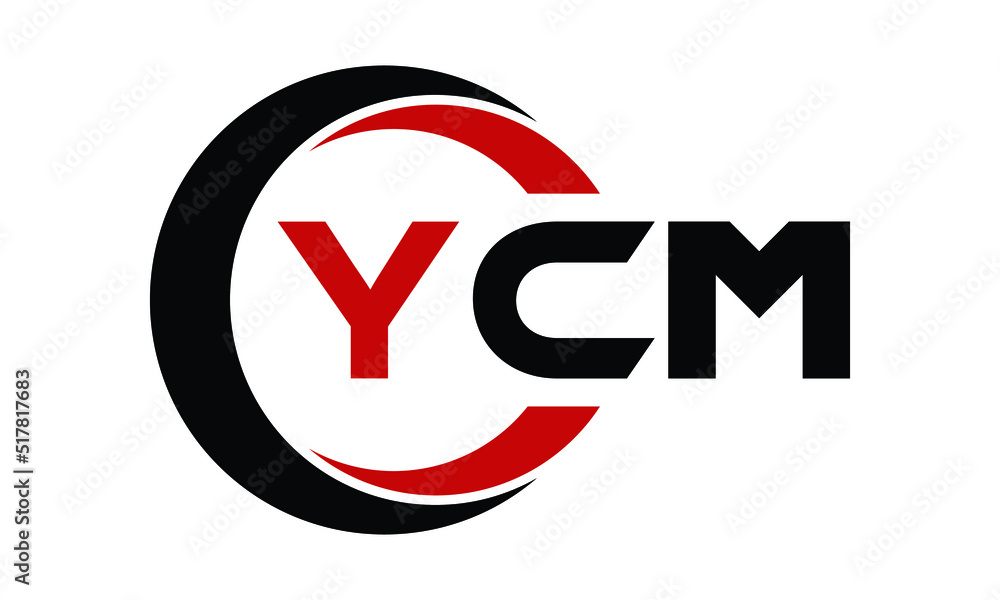 YCM swoosh three letter logo design vector template | monogram logo | abstract logo | wordmark ...