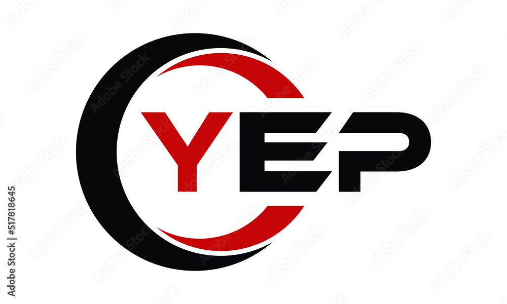YEP swoosh three letter logo design vector template | monogram logo ...