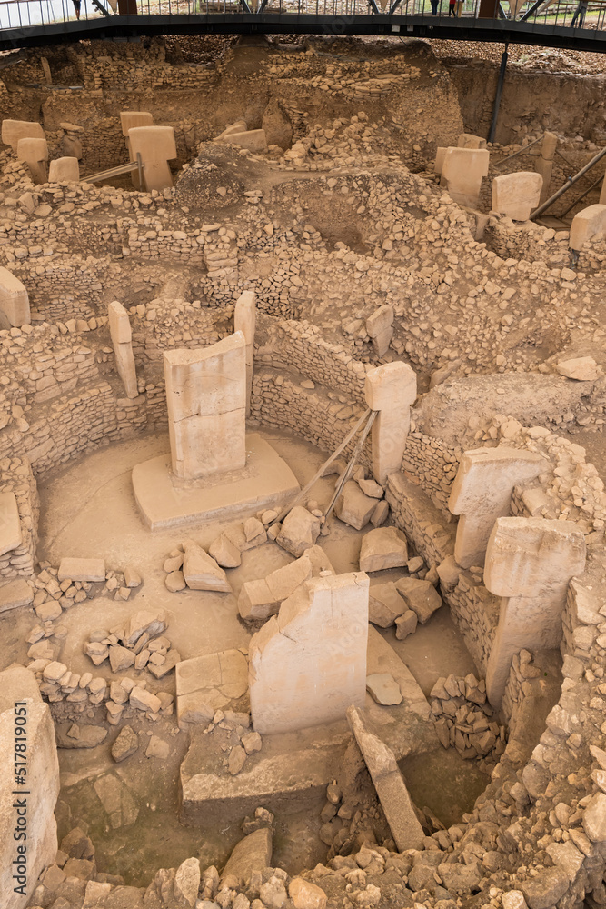 Göbekli Tepe (Gobeklitepe in English), a Neolithic archaeological site ...