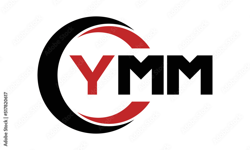 YMM swoosh three letter logo design vector template | monogram logo ...