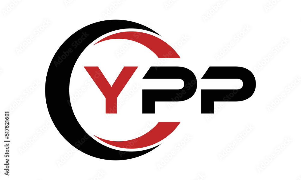 YPP swoosh three letter logo design vector template | monogram logo ...
