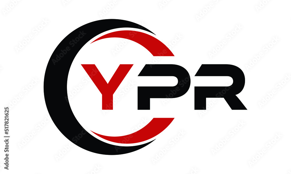 YPR swoosh three letter logo design vector template | monogram logo ...