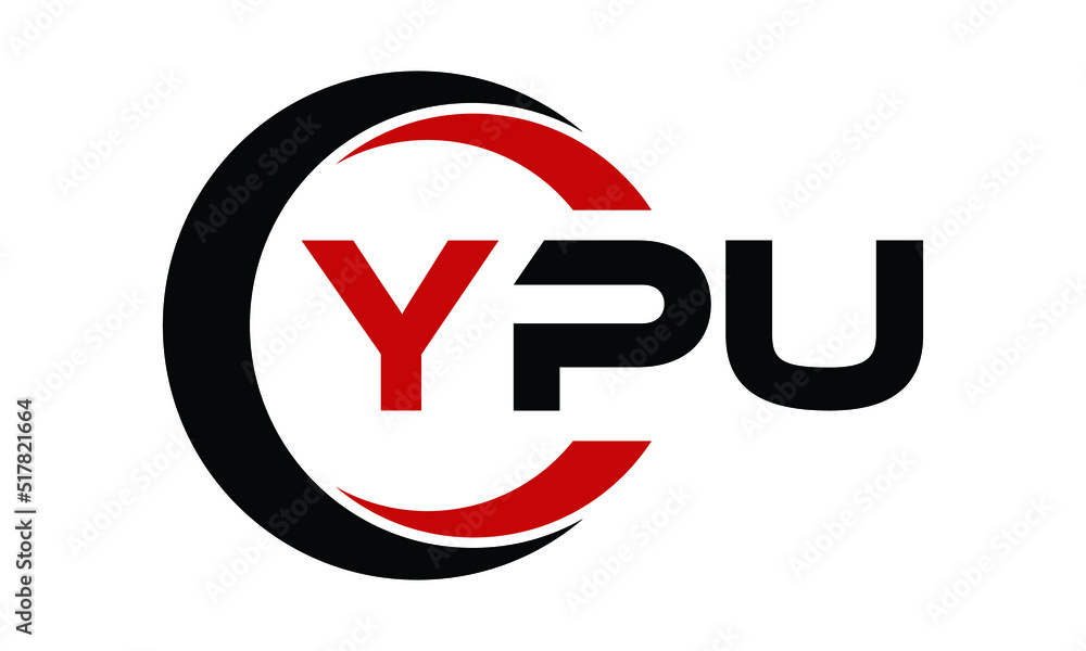 YPU swoosh three letter logo design vector template | monogram logo ...